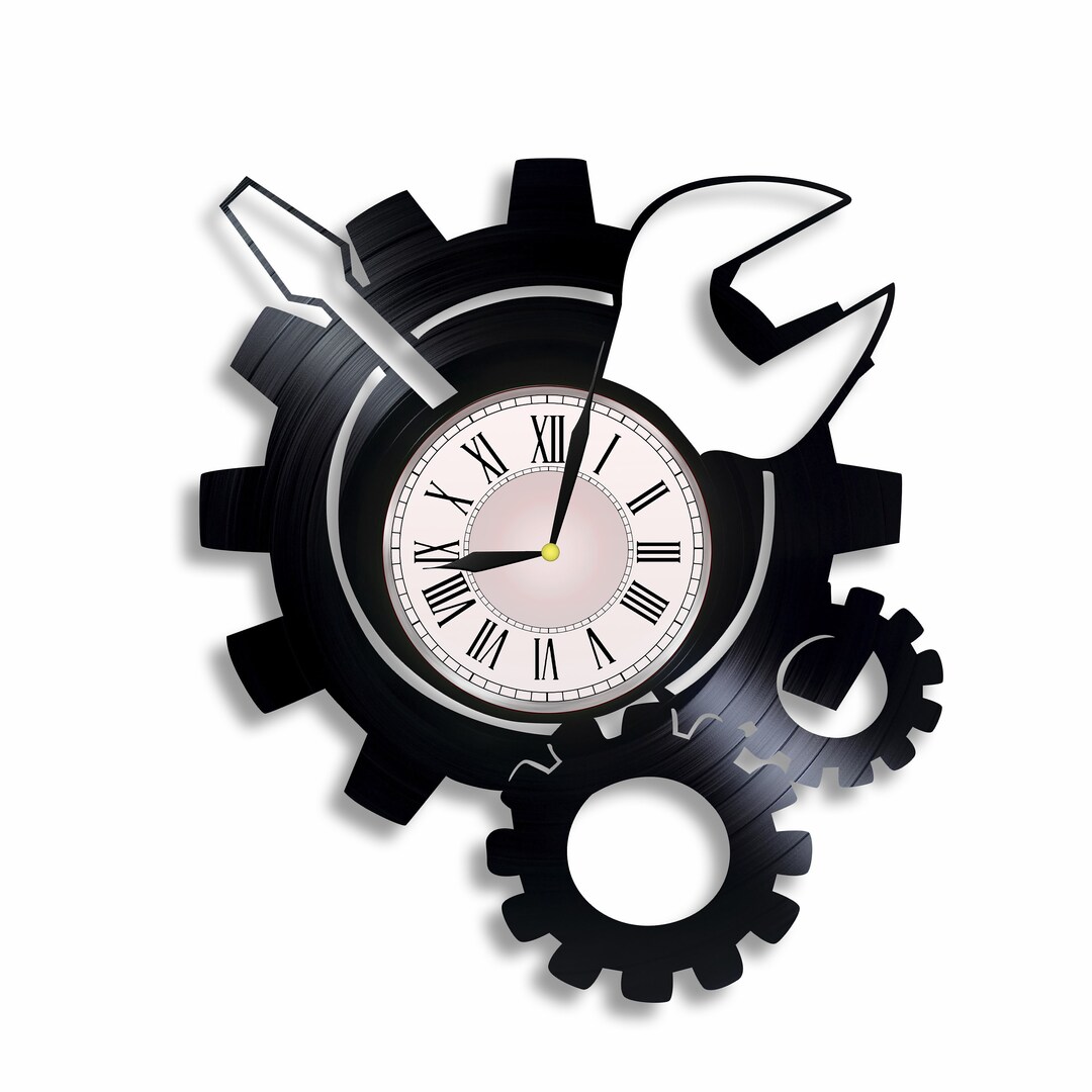 Mechanic Vinyl Wall Clock, Mechanic Art, Mechanic Gift for Any Occasion ...