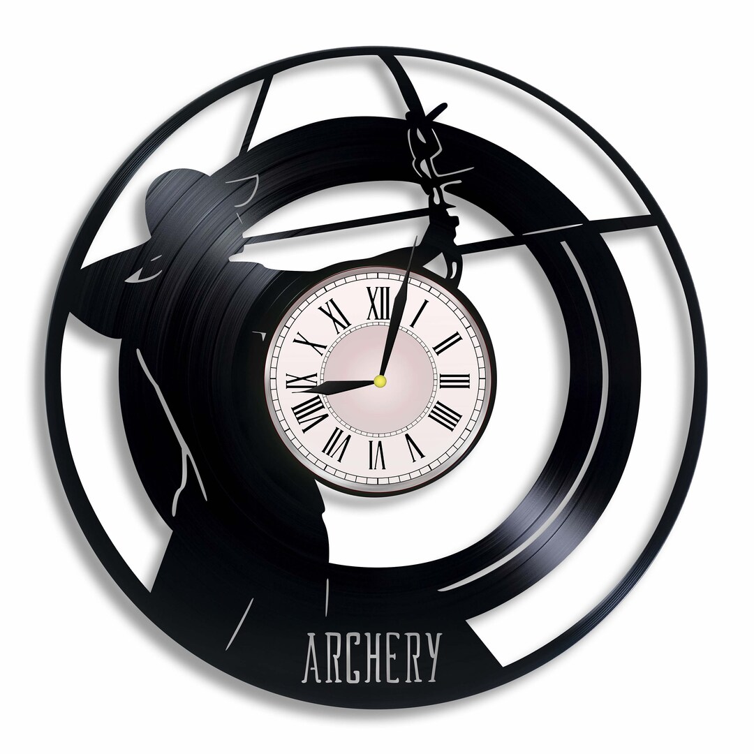 Archery Job Vinyl Wall Clock, World Archery Art, Archery Gift for Any ...