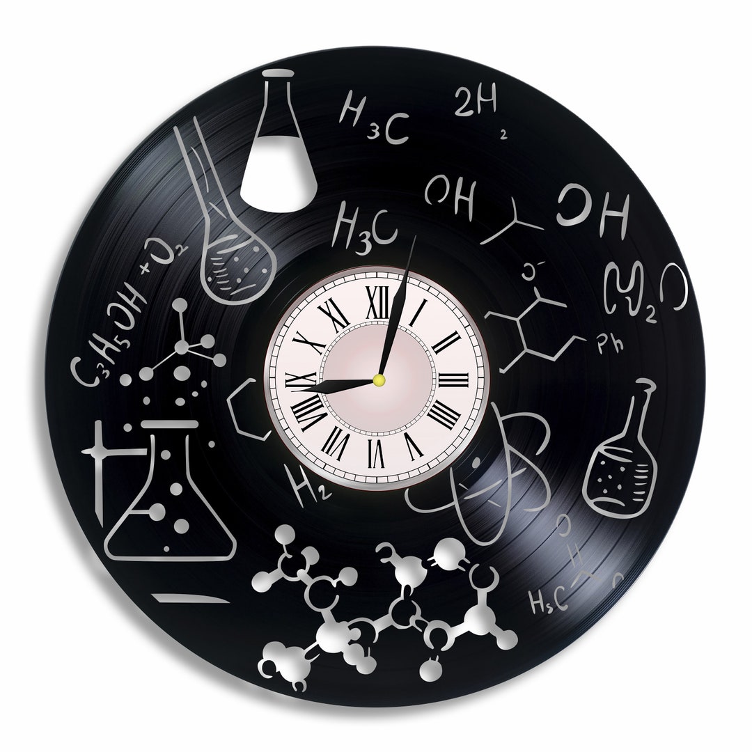 Chemistry Science Vinyl Wall Clock, Chemistry Master Art, Chemistry ...