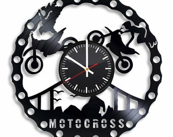 Dirt Bike Clock - Etsy