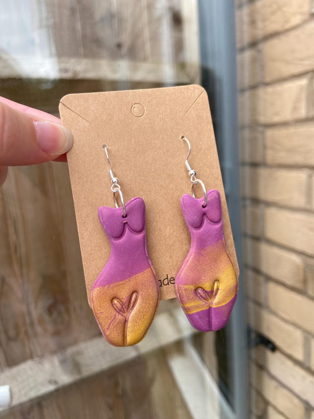 Large Naked Lady Earrings Female Body Earrings - Etsy