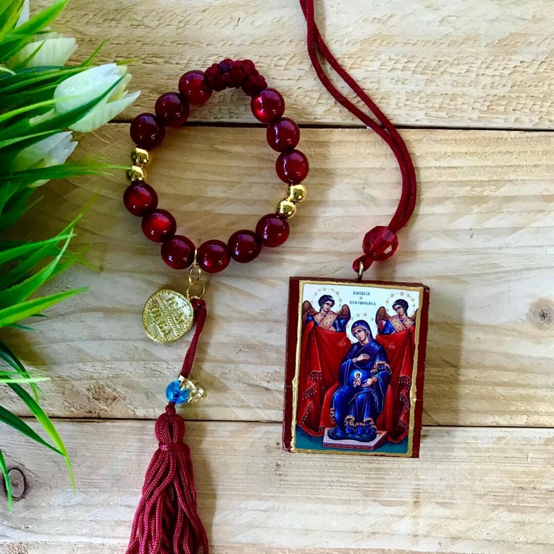 Handmade Mini Orthodox Icon Set With Keychain | Religious Gifts ...