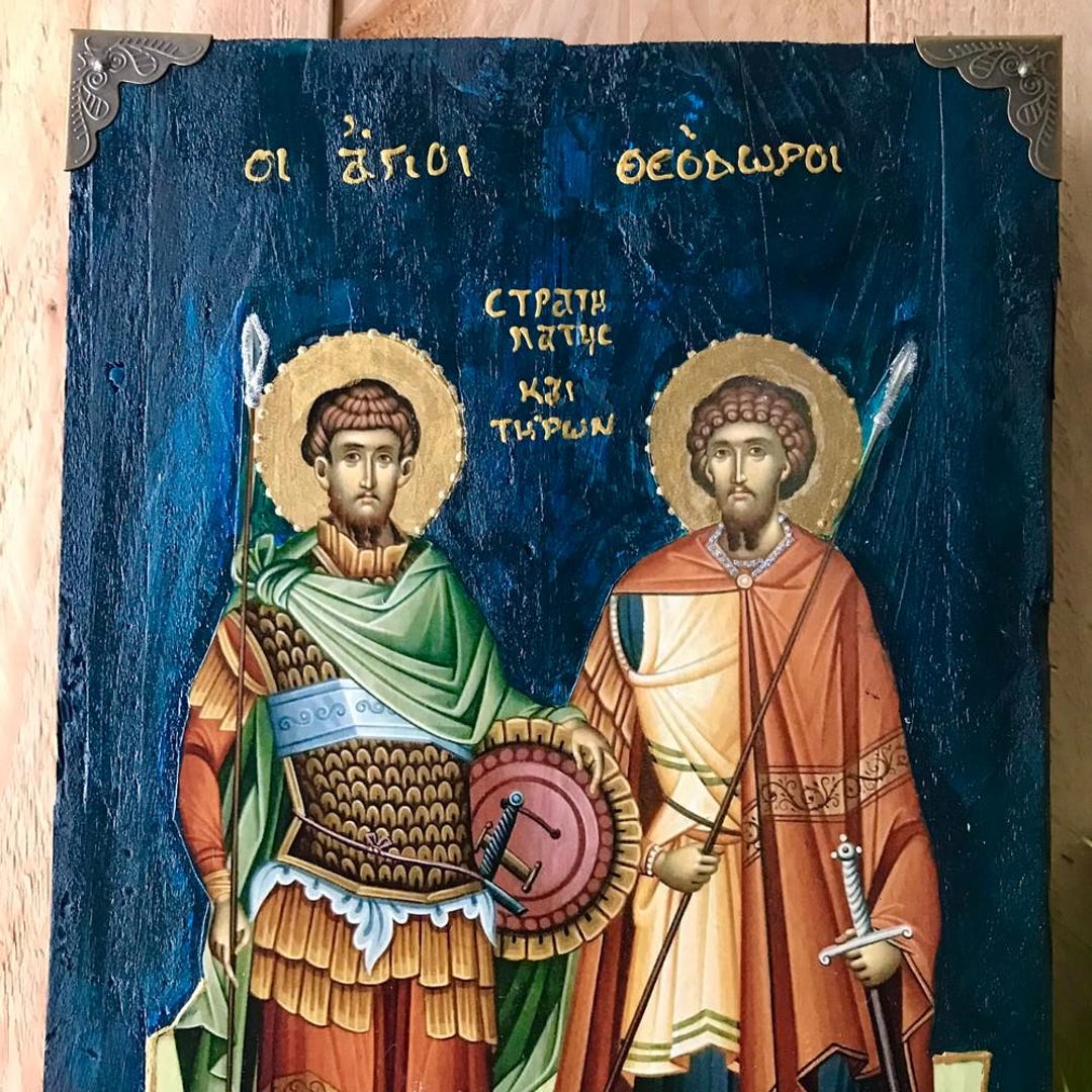 Handmade Saints Theodores Icon – Orthodox Chritian Religious Art ...