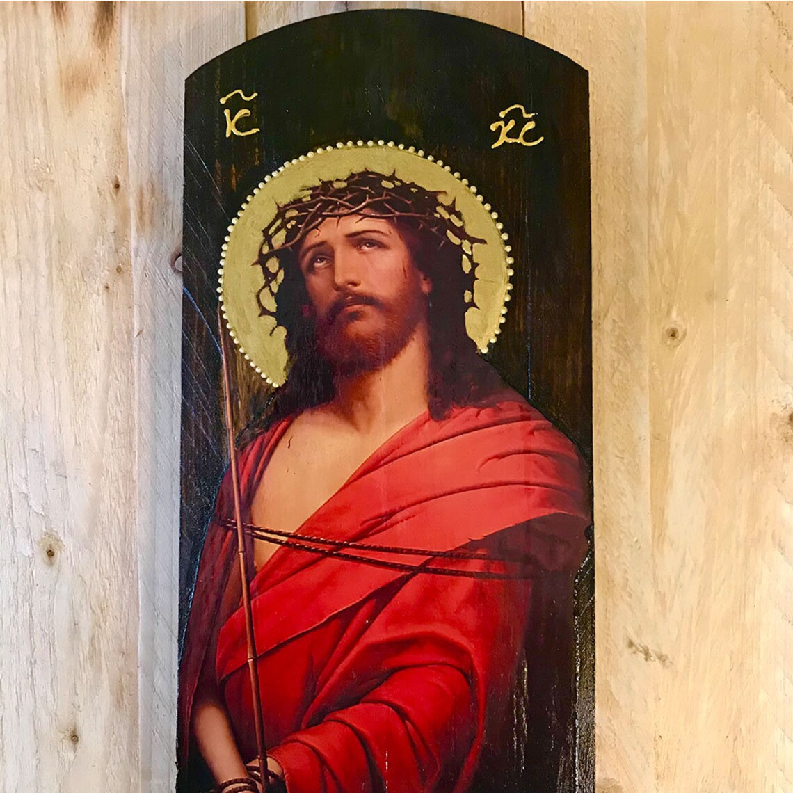 Jesus Christ Nimfios/ Greek Orthodox Icon/ Handmade Wooden Icon - Etsy