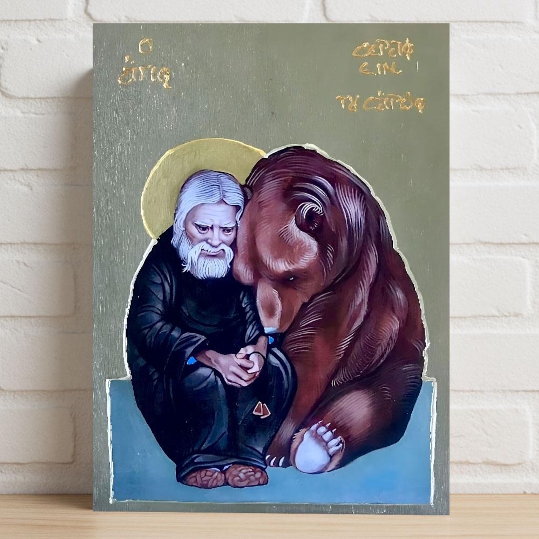 Saint Seraphim of Sarov Icon: Handmade Orthodox Art (digital Download ...