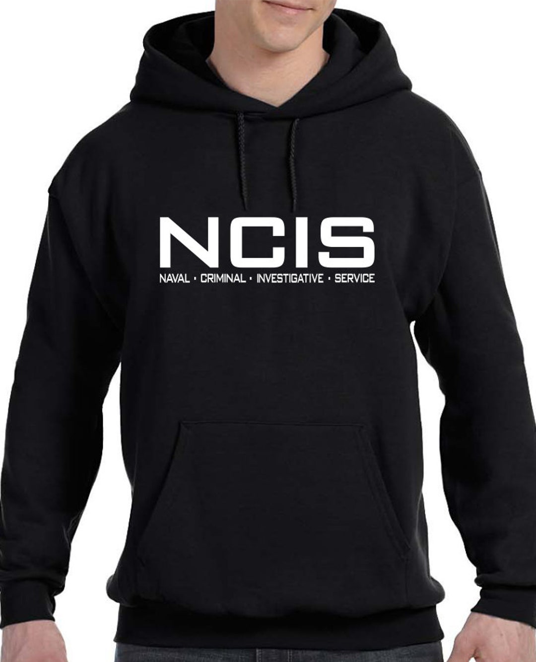 NCIS Logo Sweatshirt Tv Show Fan Black Hoodie - Etsy