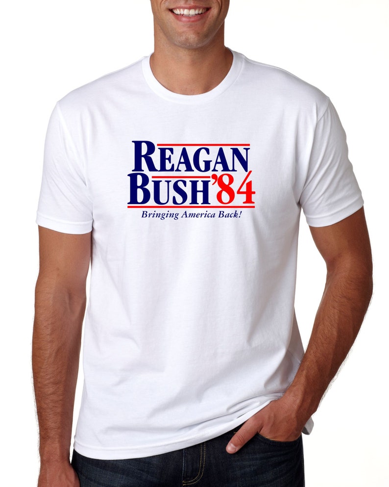 Reagan Bush '84,GOP George Bush - T Shirt - Etsy