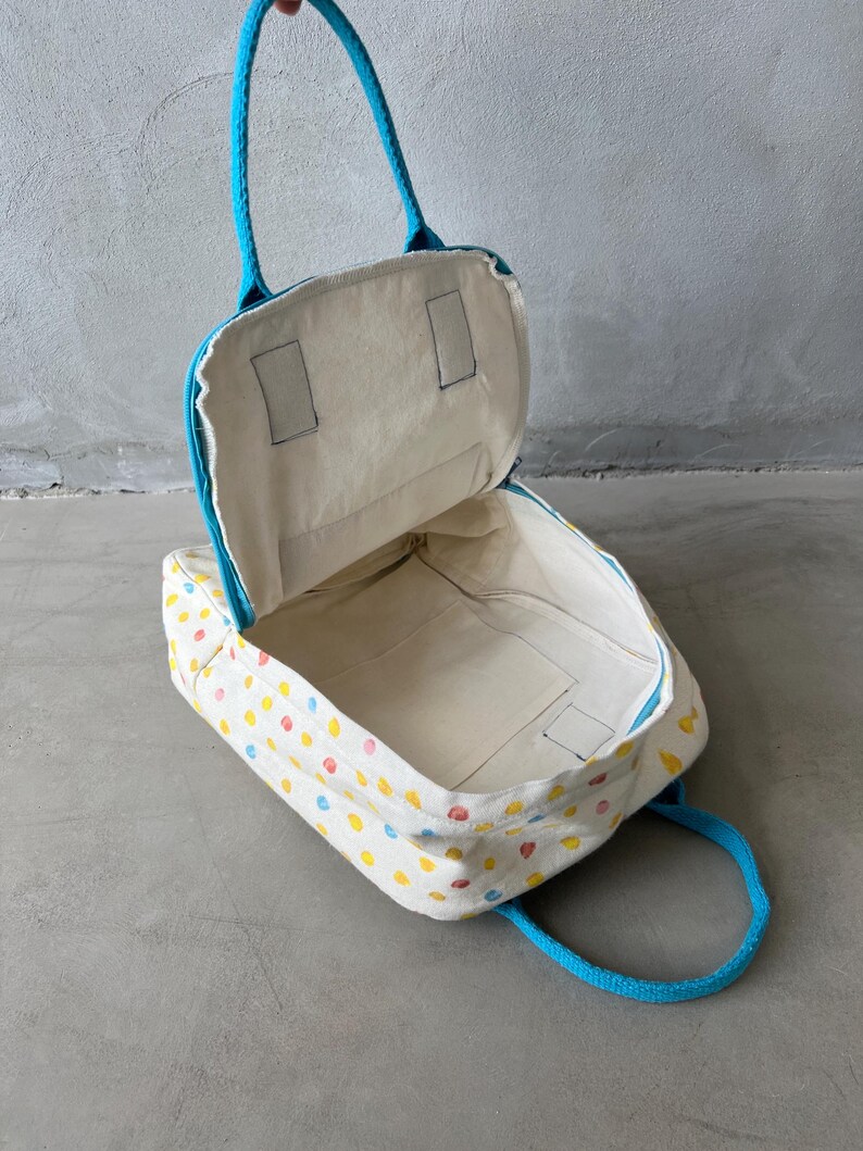 Personalized Organic Cotton Kids Backpack & Sun Hat Set - Eco-friendly ...