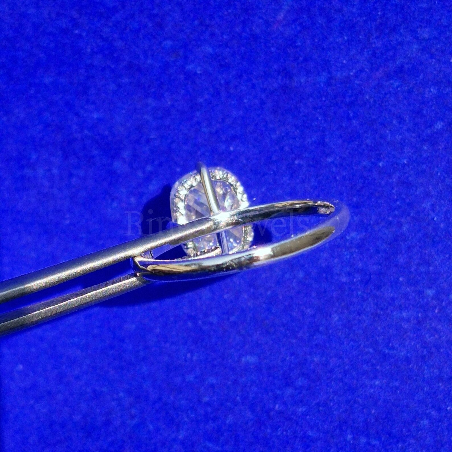 4CT Elongated Cushion Cut Engagement Ring Cushion Cut Solitaire Compass ...