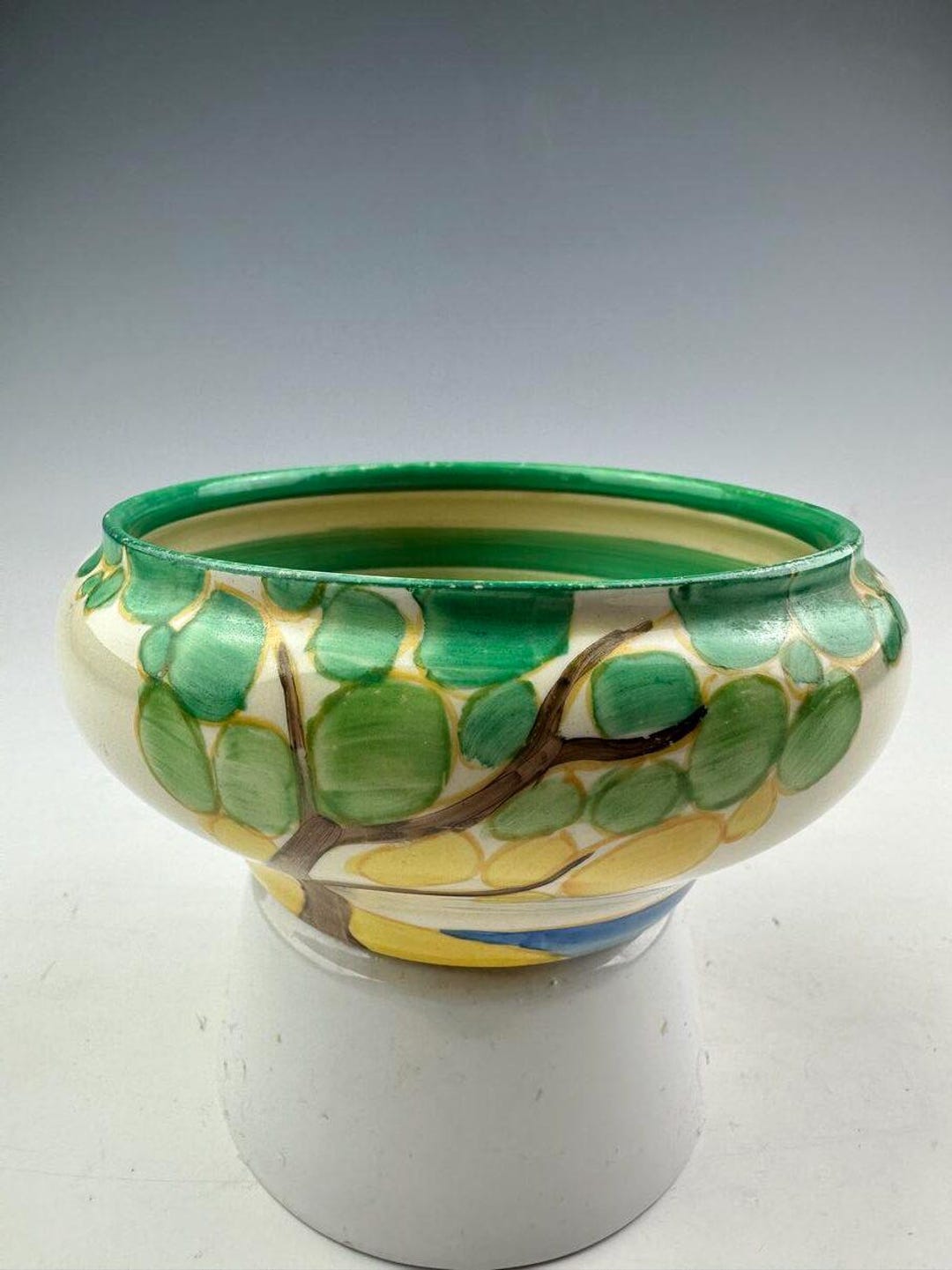 Clarice Cliff SECRETS Pattern, Ivor Shape Bowl, 13cm. Fabulous Art Deco ...