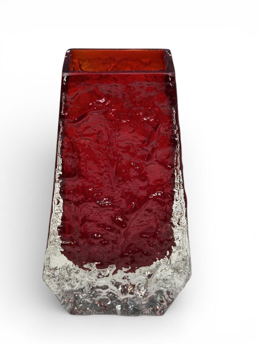 WHITEFRIARS Coffin Vase by Geoffrey Baxter, Ruby Red (5 Inches, 12.5cm ...