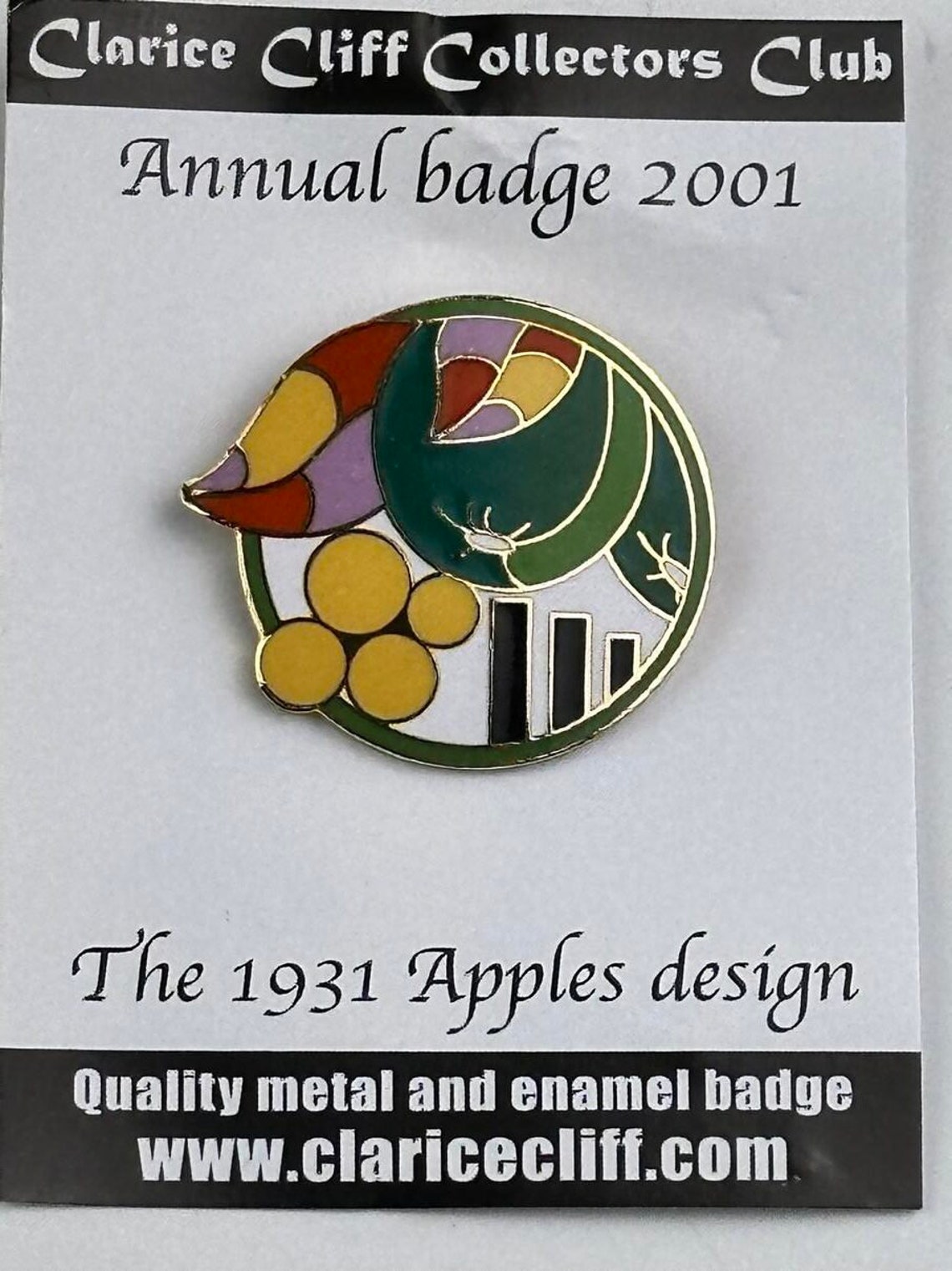 Vintage Clarice Cliff Collectors Club (CCCC) Enamel Badge From 2001 ...