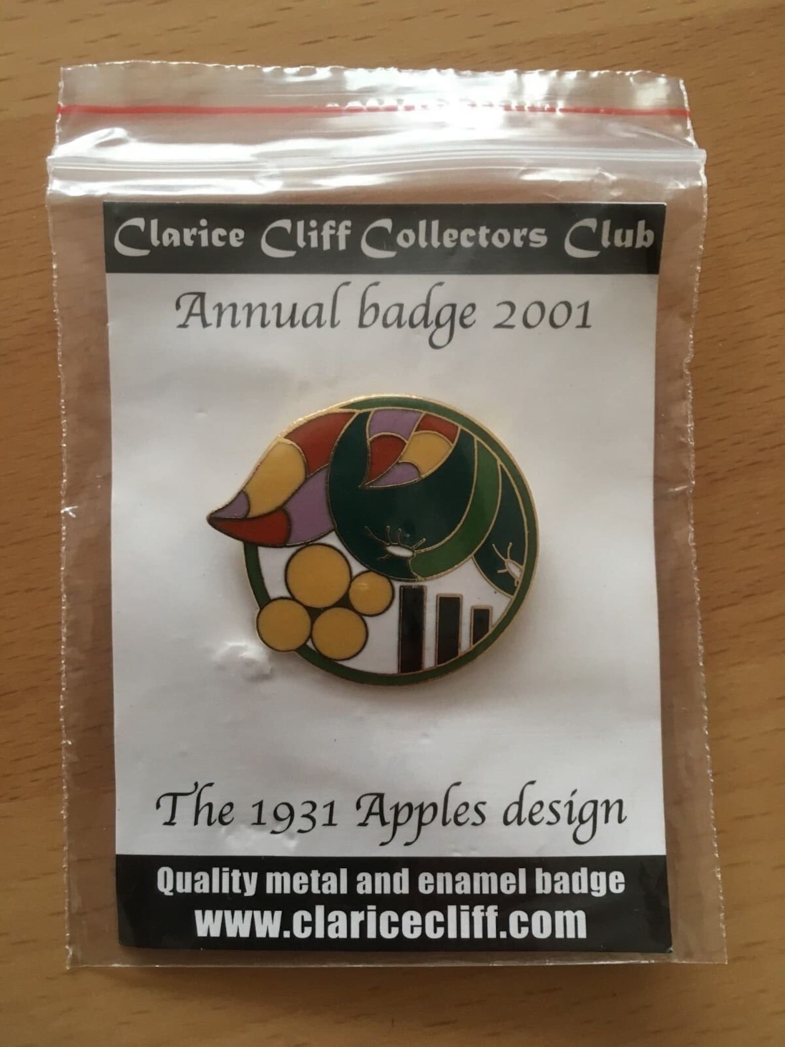 Vintage Clarice Cliff Collectors Club (CCCC) Enamel Badge From 2001 ...