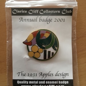 Vintage Clarice Cliff Collectors Club (CCCC) Enamel Badge From 2001 ...