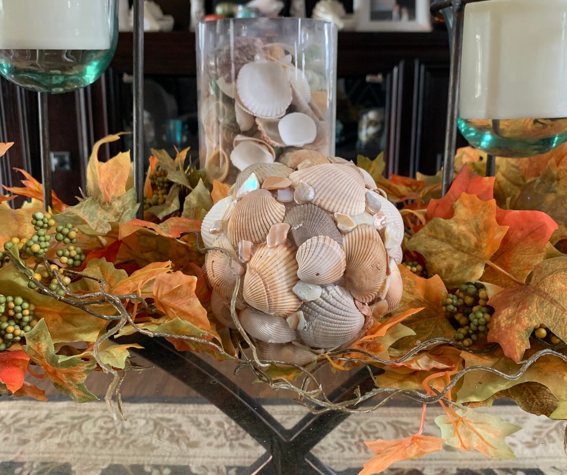Decorative Sea Shell Ball | Sea Shell Decorations| Shell Art| Beach ...
