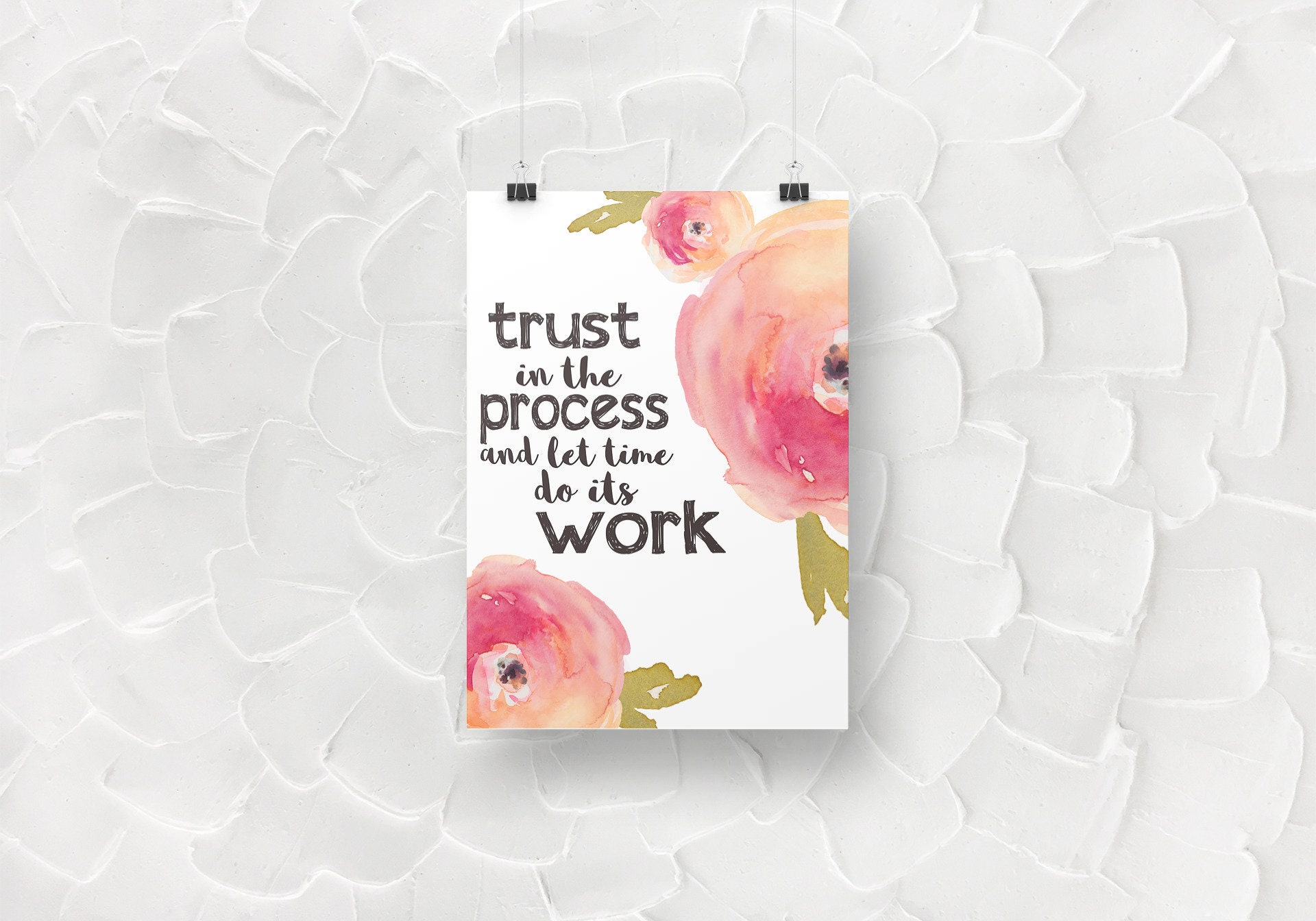 Wall Decor Home & Living Trust In The Process Printable Digital ...