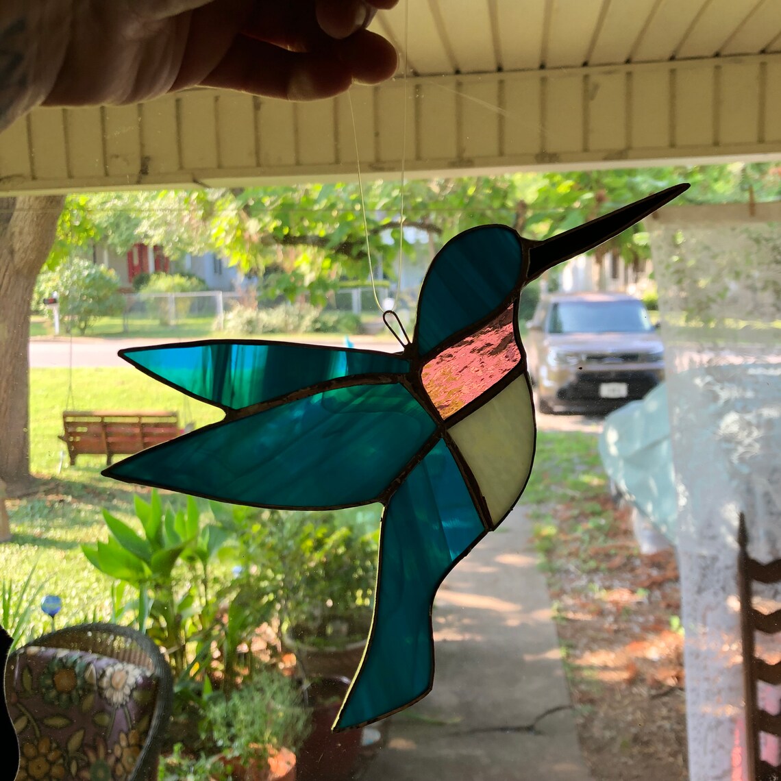 Stained Glass Hummingbird | Etsy