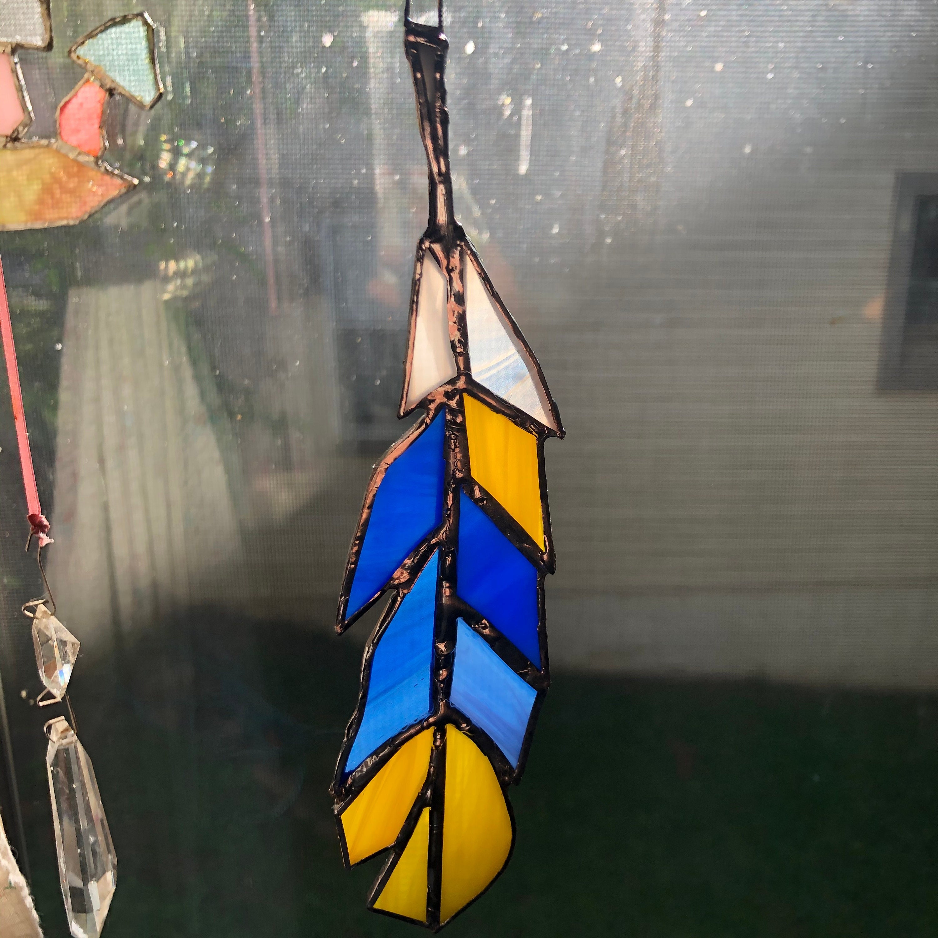 Stained Glass Feathers - Etsy