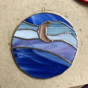 Stained Glass Moon Float - Etsy