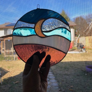 Stained Glass Moon Float - Etsy