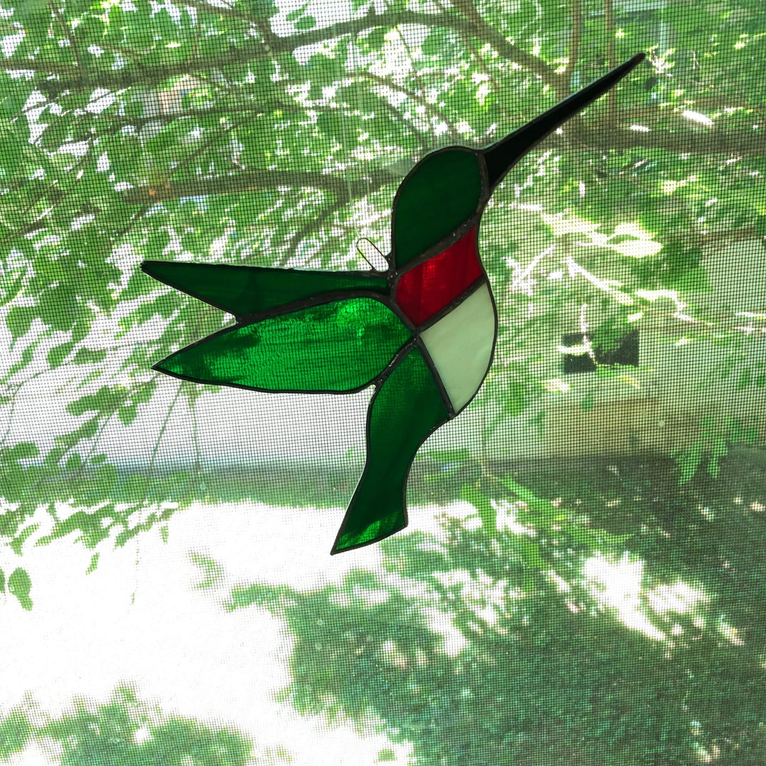 Stained Glass Hummingbird - Etsy