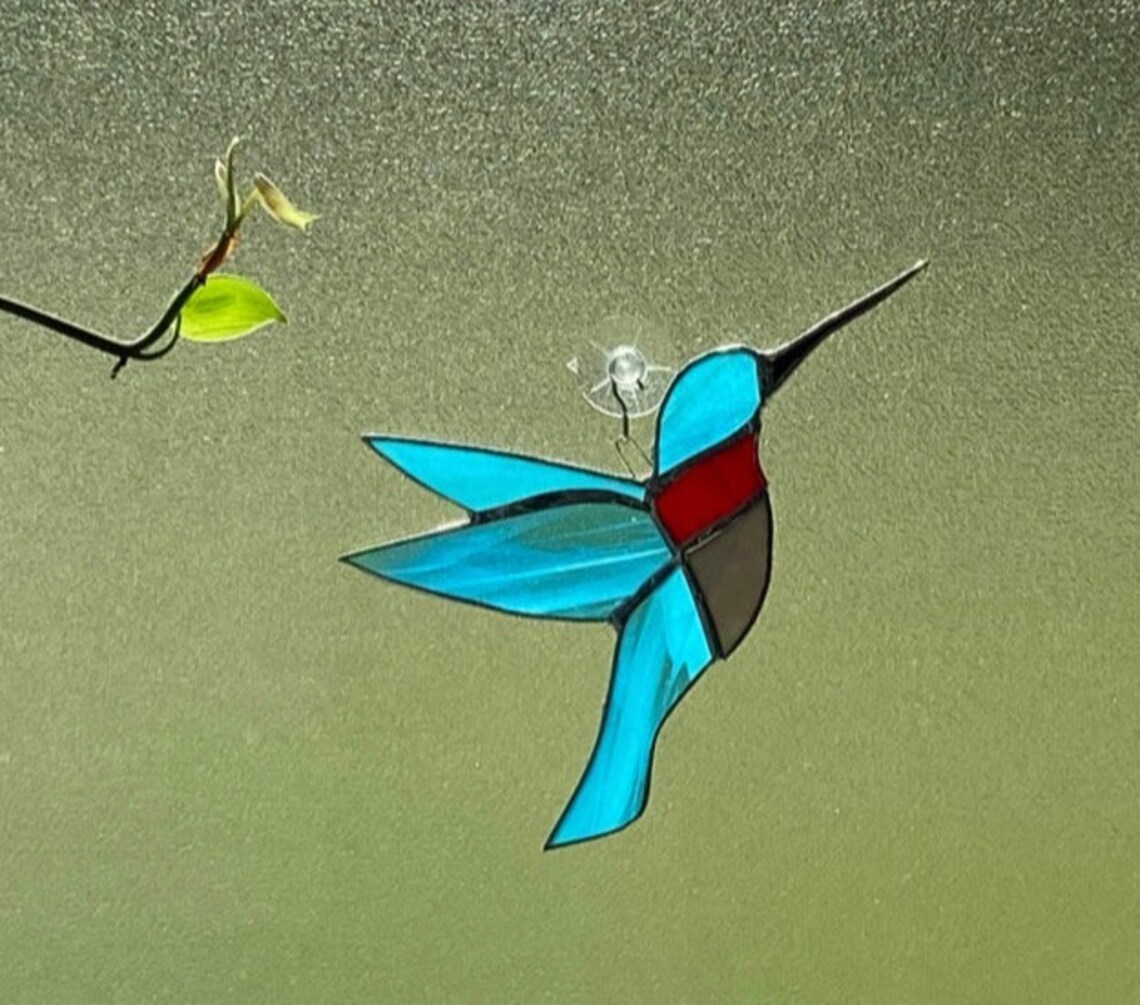 Stained Glass Hummingbird - Etsy