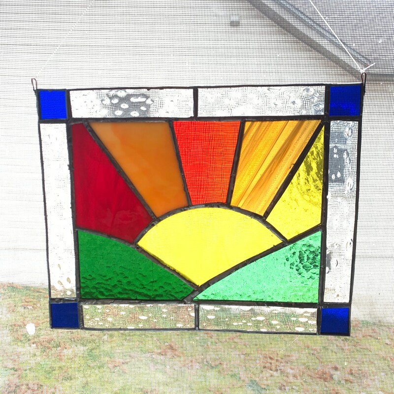 Stained Glass Sunset - Etsy