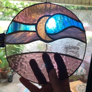 Stained Glass Moon Float - Etsy