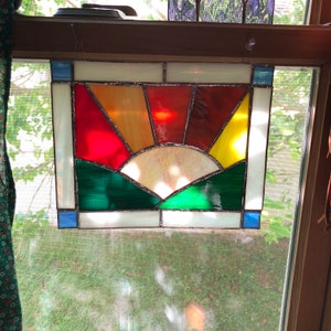 Stained Glass Sunrise Sunset - Etsy