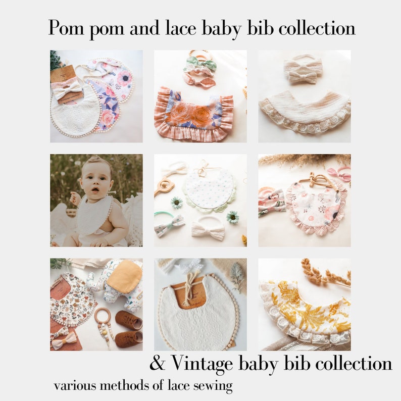 17 PATTERNS Bundle Patterns Beautiful Collection of Bibs - Etsy