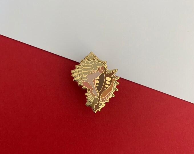 Murex Sea Shell Hard Enamel Pin / Seashell Pin / Summer / Beach / Shell ...