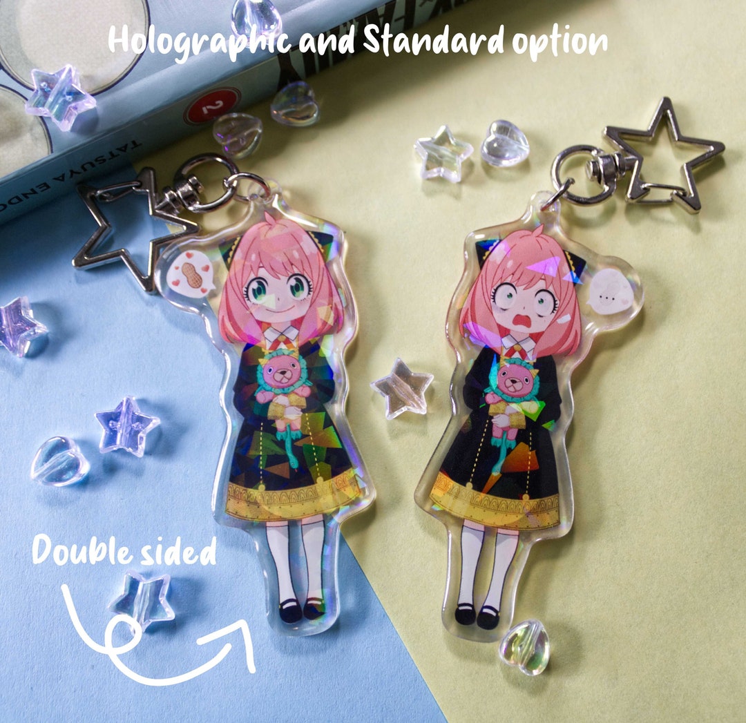 Telepath Girl Spy Holographic Acrylic Charm | Keychain | Undercover ...