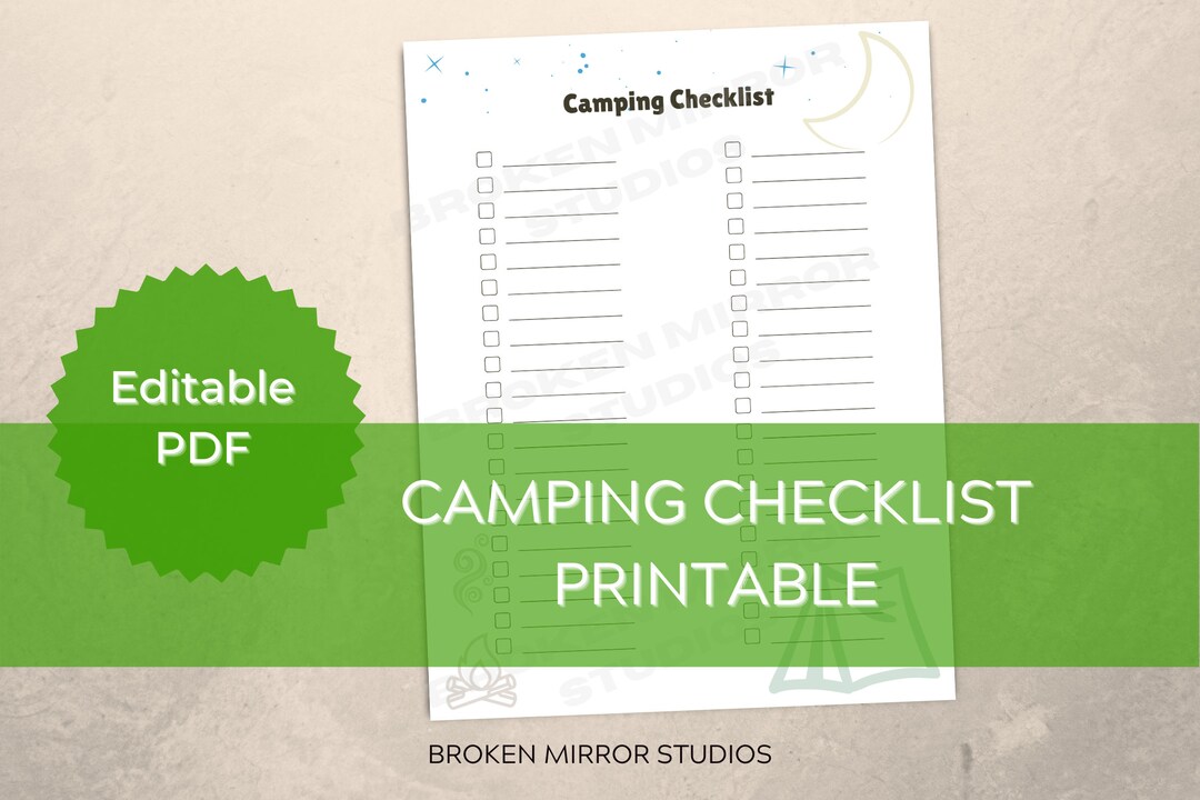 Camping Checklist | Camping Planner | Kids Camp | Family Planner ...