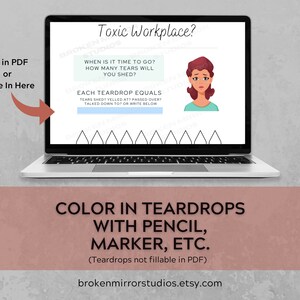 Toxic Workplace Tracking Printable | Mental Health Checklist | Job ...