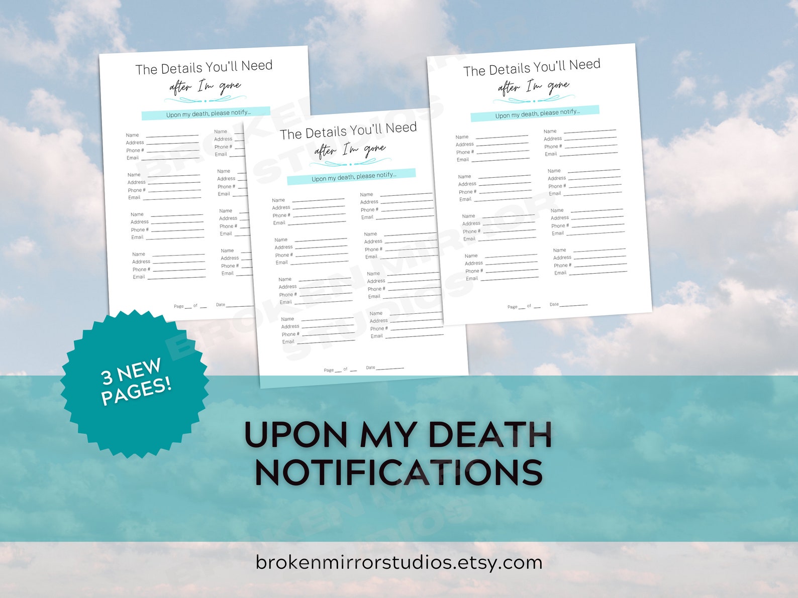 After Death Planner | Family Prep | Emergency Planner | Living Legacy ...