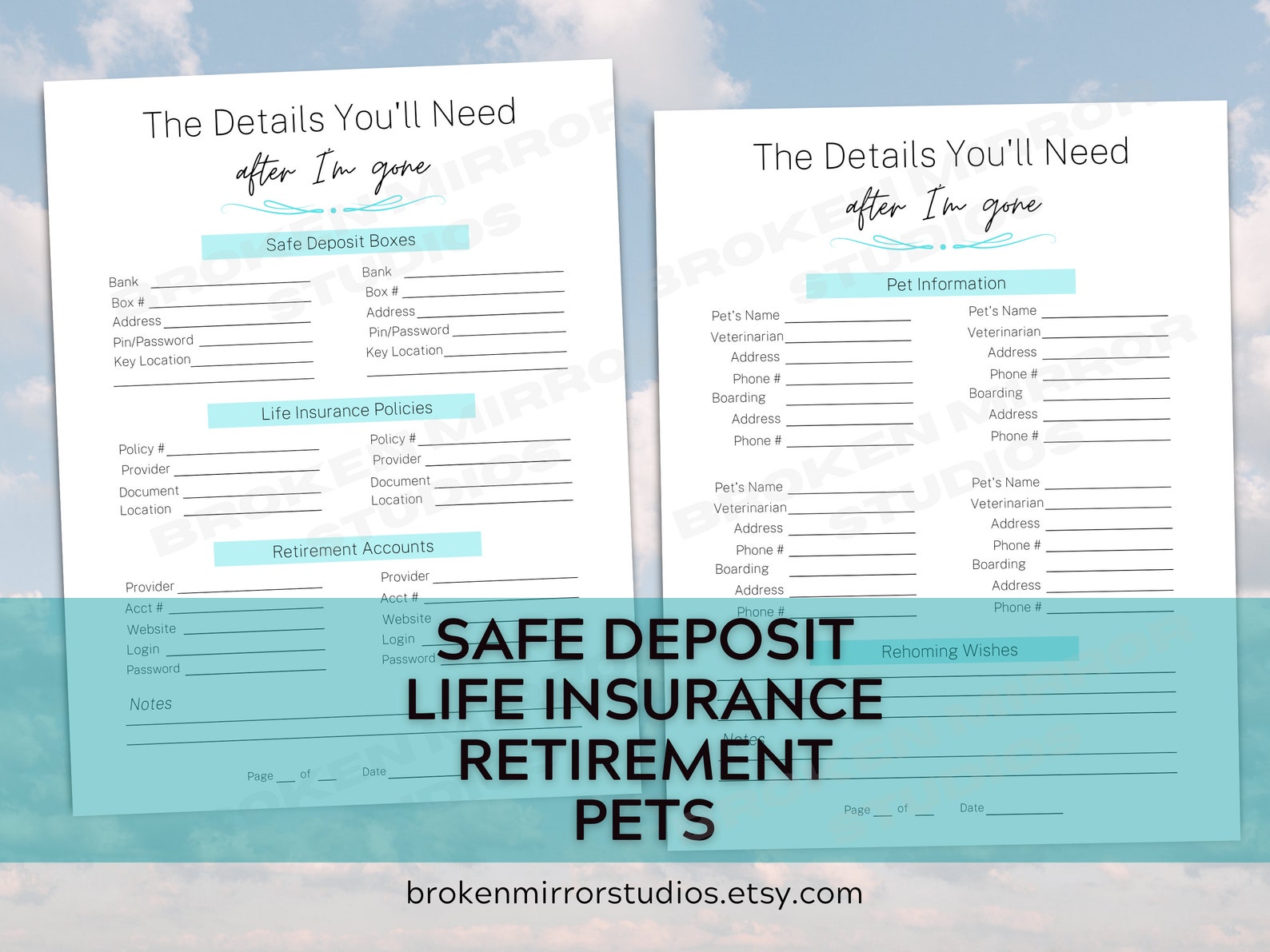 After Death Planner | Family Prep | Emergency Planner | Living Legacy ...