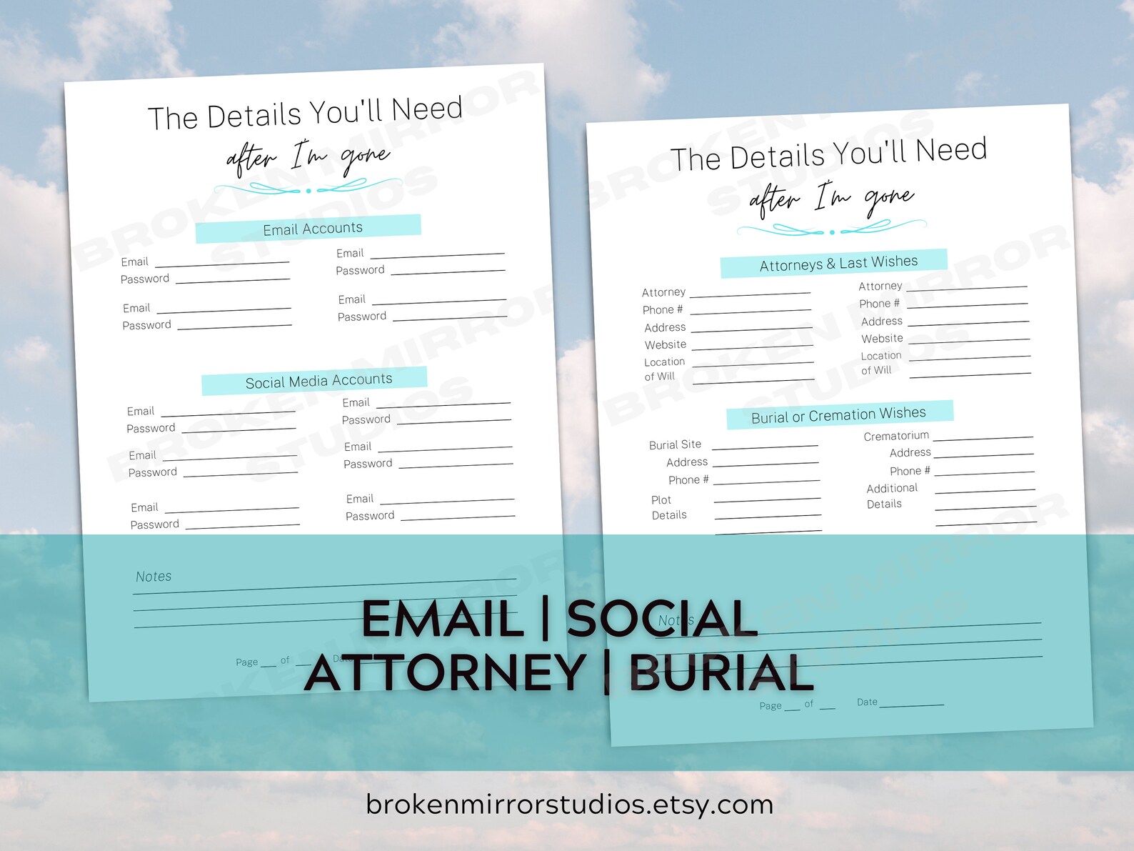 After Death Planner Family Prep Emergency Planner Living - Etsy