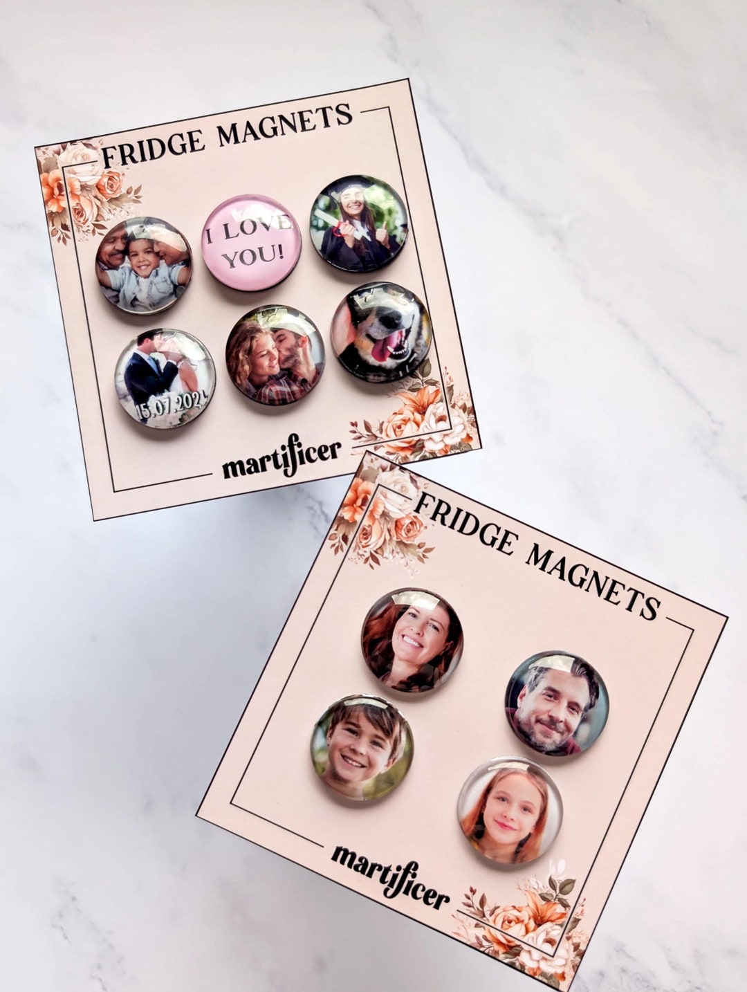 Custom Photo Fridge Magnets, Personalized Refrigerator Magnet Gift ...