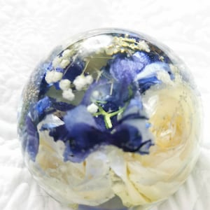 11cm Resin Sphere, Flower Preservation, Wedding Flowers Funeral ...
