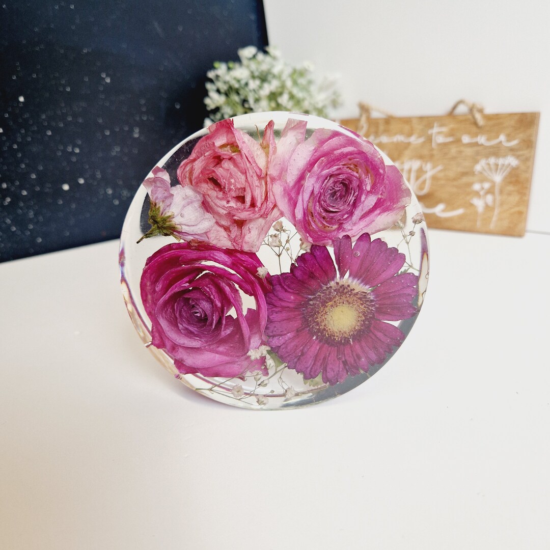 12cm Round Plaque. Flower Preservation, Wedding Flowers, Funeral and ...