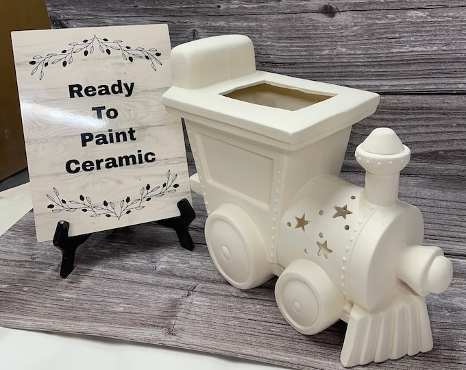 Ready to Paint Ceramic Choo-choo Train Clay Magic - Etsy