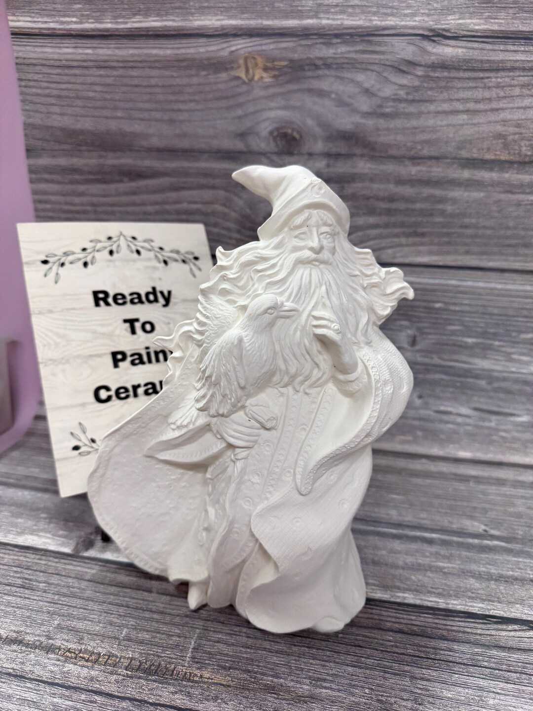 Ready to Paint Ceramic Gare Ravenwood Wizard *RARE* 10" Tall - Etsy