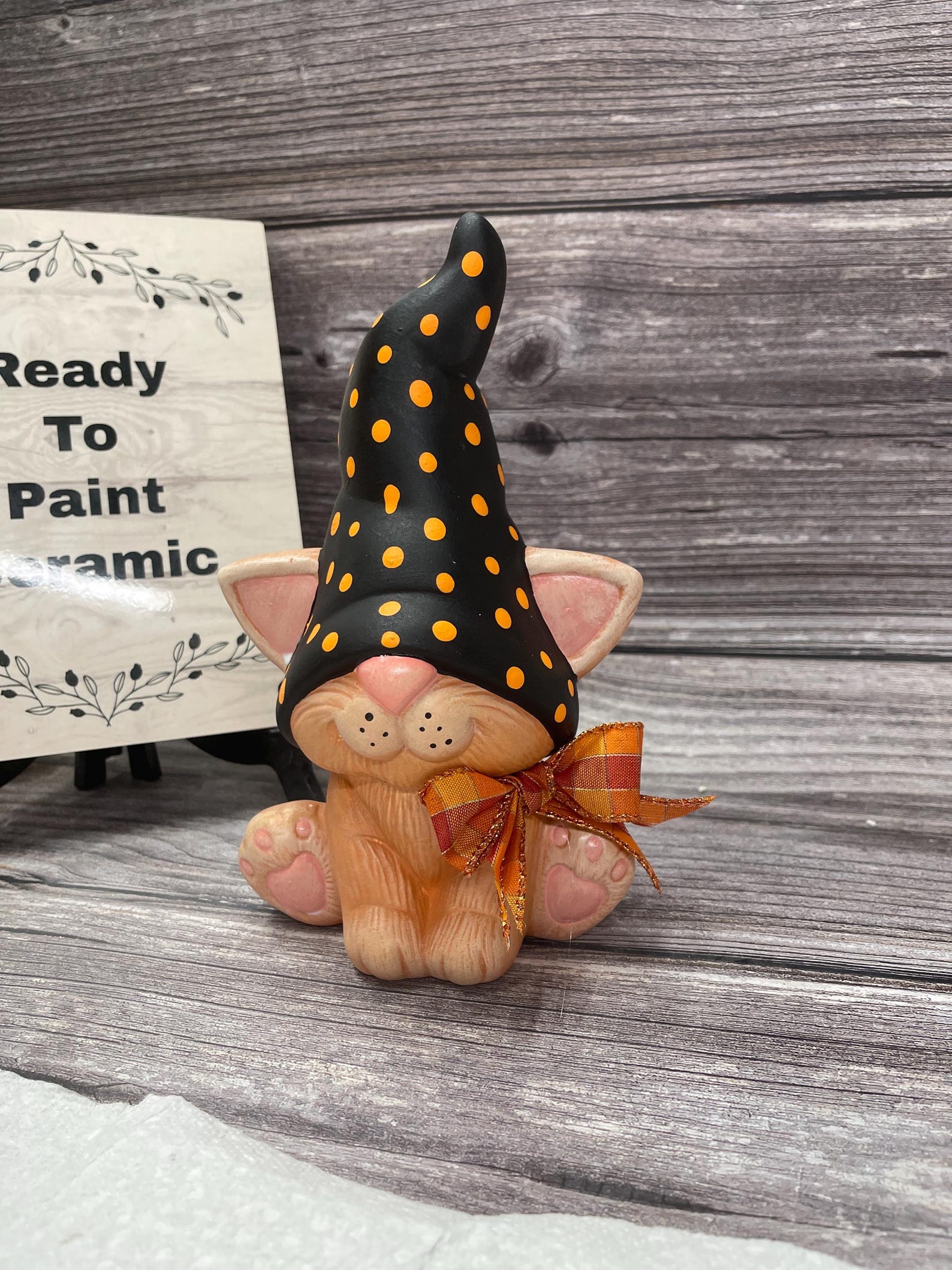 Ready to Paint Ceramic Mayco Cat Gnome 8"tall - Etsy