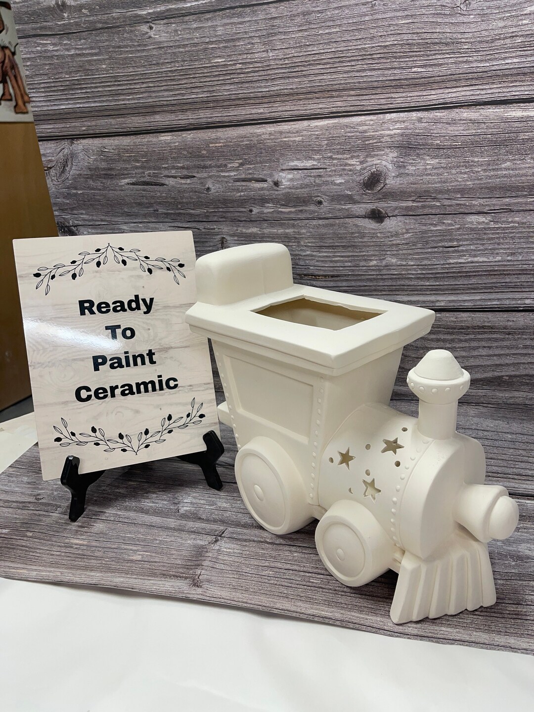 Ready to Paint Ceramic Choo-choo Train Clay Magic - Etsy