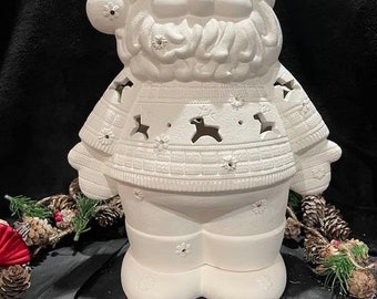 Plastic Light up Santa | Etsy