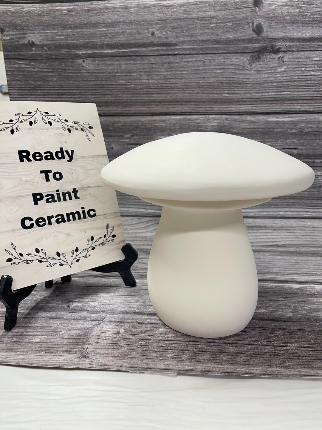 Ready to Paint Ceramic 2 Piece Small Mushroom 7"tx9"w - Etsy