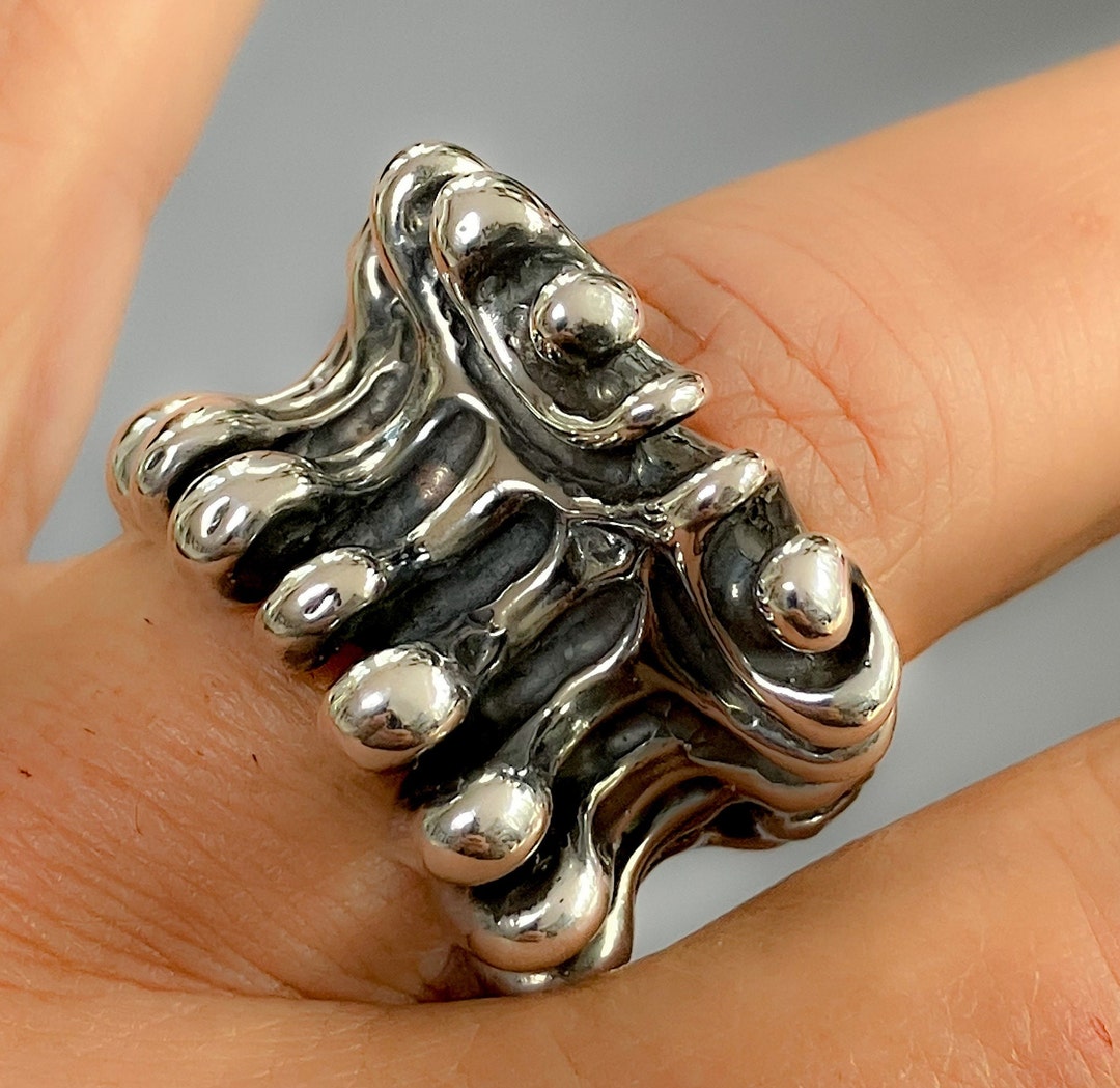 Fabulous 'portal' Statement Ring in Solid Sterling - Etsy