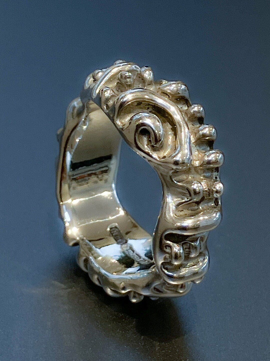 Tribal Inspired Sterling Ring, Irregular Shaped and Fun ! - Etsy