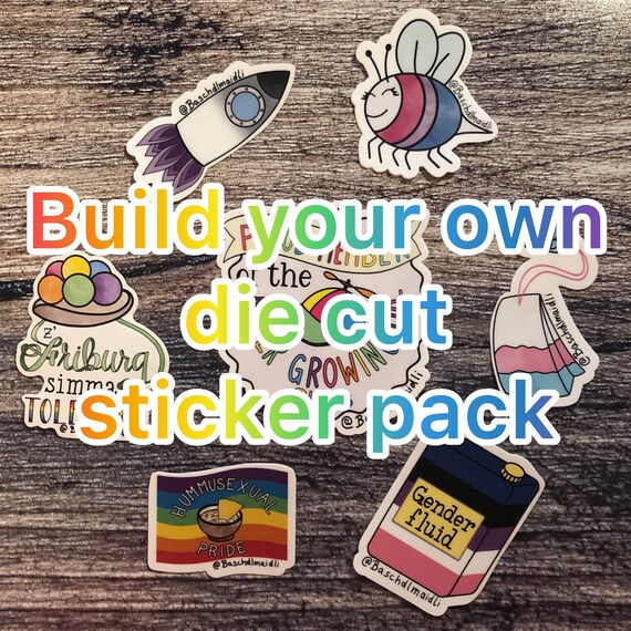 Build Your Own Die Cut Sticker Pack | Etsy