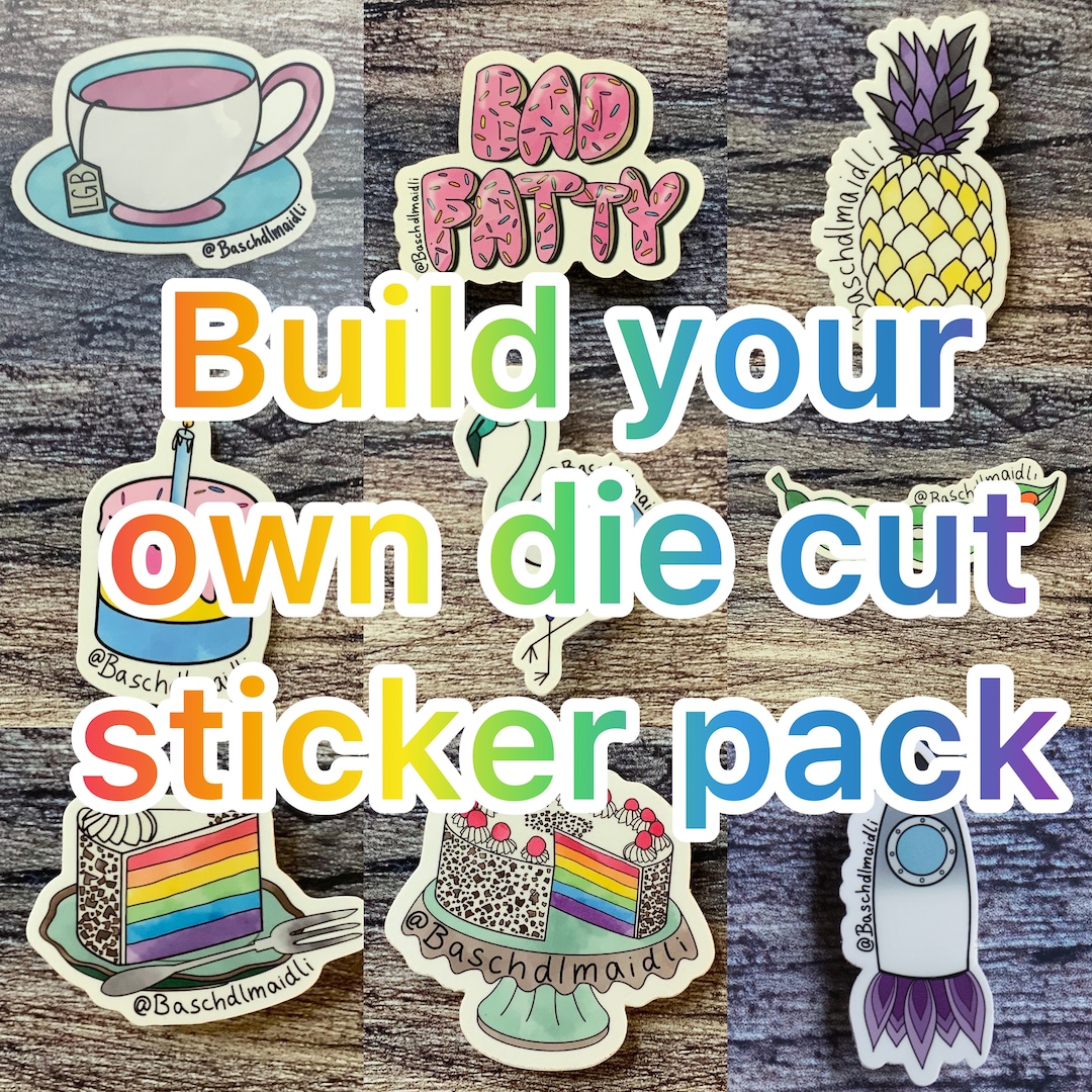 Build Your Own Die Cut Sticker Pack - Etsy